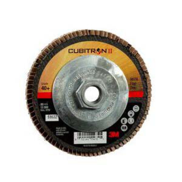 3M Flap Disc, Type 27, Cubitron II 967A Series, Precision Shaped ...