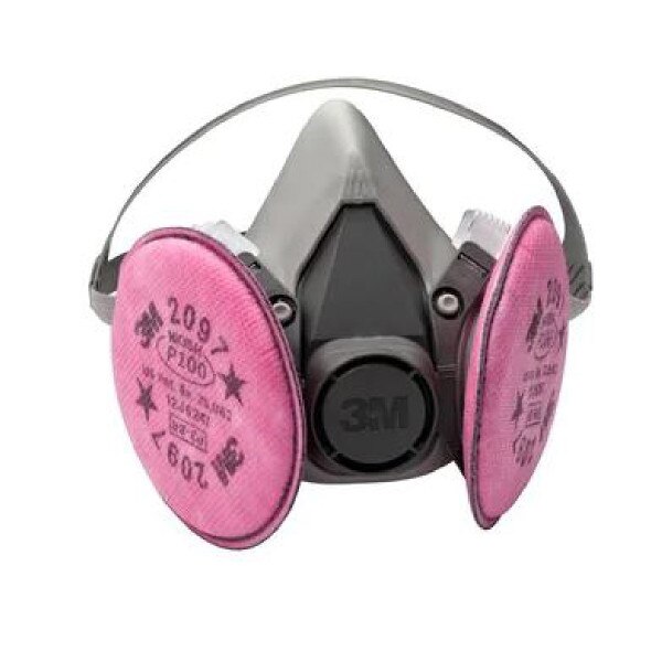 3M Half Facepiece Respirator Packout, P100 Filter