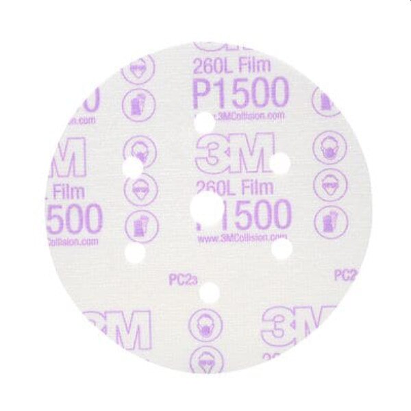 3M Hookit Finishing Film Abrasive Disc, Dust Free, Aluminum Oxide (A/O ...