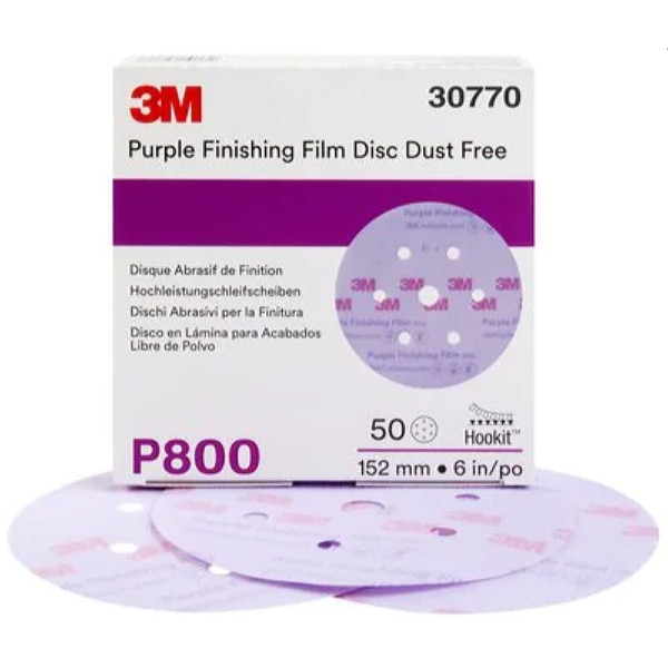 3M Hookit Finishing Film Abrasive Disc, Dust Free, Aluminum Oxide (A/O ...