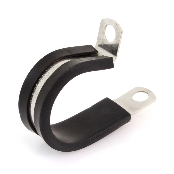 Adel Clamp, 1.000" ID, Stainless Steel, Rubber Lined, Each