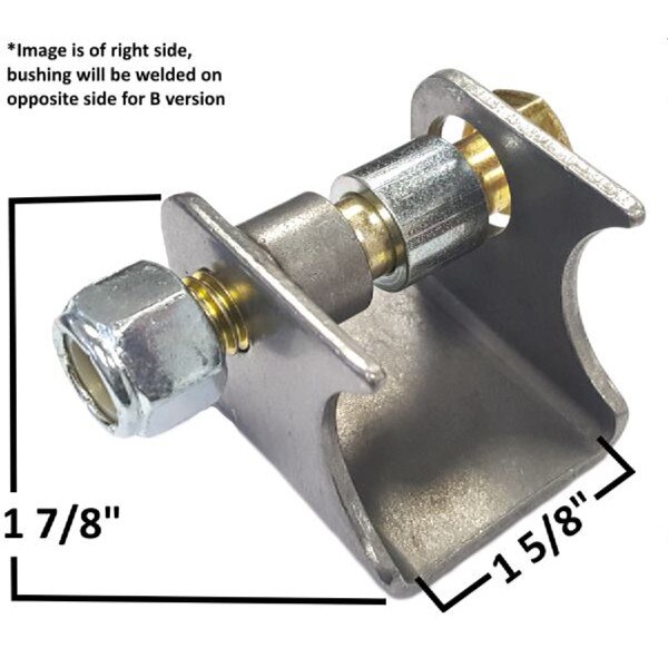 A&A Manufacturing Radius Coilover Shock Mount, Weld-On, 0.125" Steel, 1 ...
