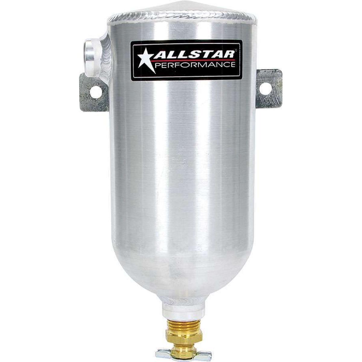 Allstar Performance Overflow Tank, Coolant, 1 Quart, Aluminum
