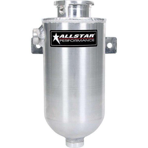 Allstar Recovery Tank, 1 Quart, Aluminum (3/8" NPT Outlet)
