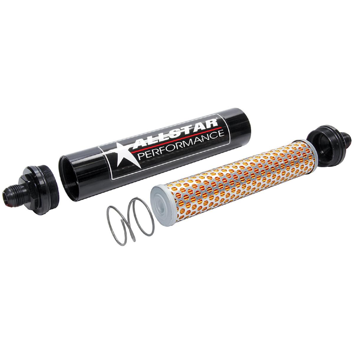 Allstar Performance Fuel Filter, Inline, 10-Micron Paper Element ...