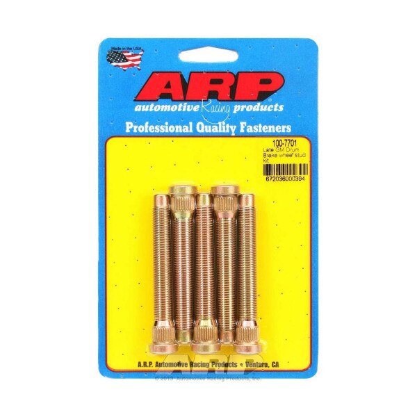 ARP Wheel Studs, 7/16"-20 Thread, 3.165" UHL, 0.486" Knurl, Set of 5 ...