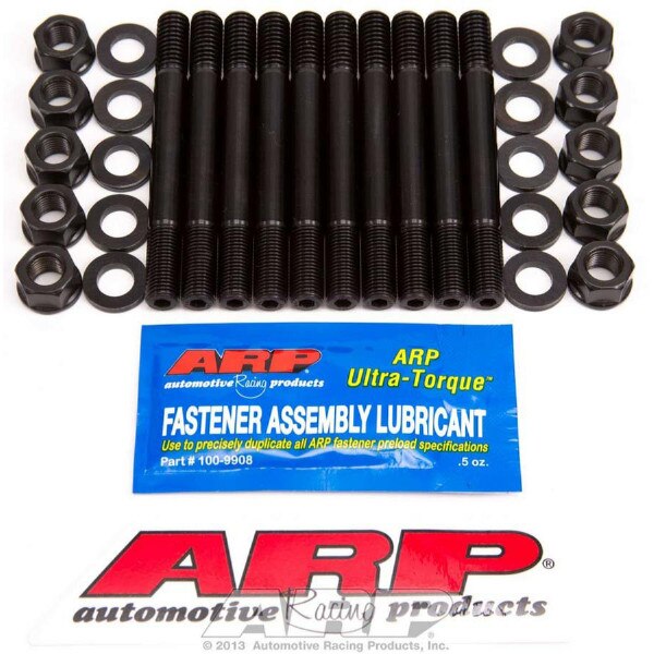 ARP Main Stud Kit, Hex Nuts, 2-Bolt Mains, Chromoly, Black Oxide (Small ...