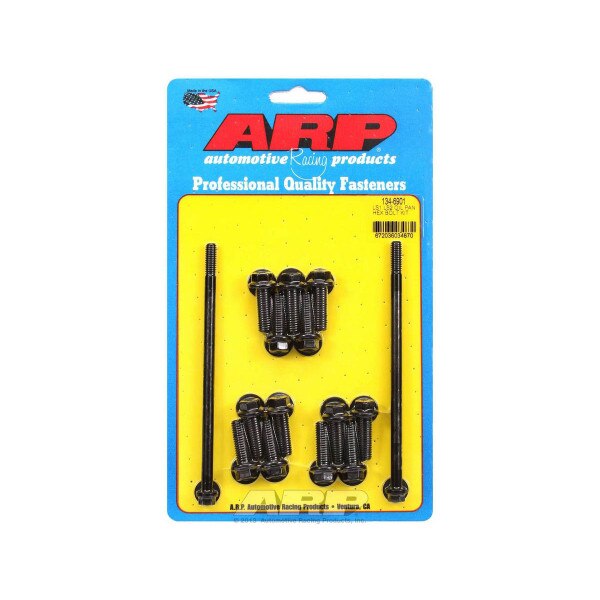 ARP Oil Pan Bolt Kit, Hex Head, Chromoly, Black Oxide (Gen III/IV LS ...