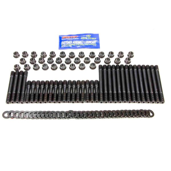 ARP Cylinder Head Stud Kit, 12-Point Nuts, Chromoly, Black Oxide, Small ...