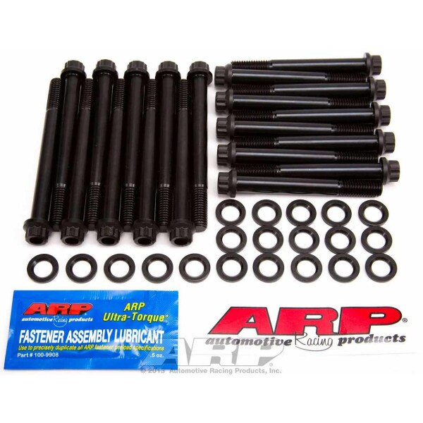 ARP Cylinder Head Bolt Kit, Pro Series, 12-Point Head, Chromoly, Black ...