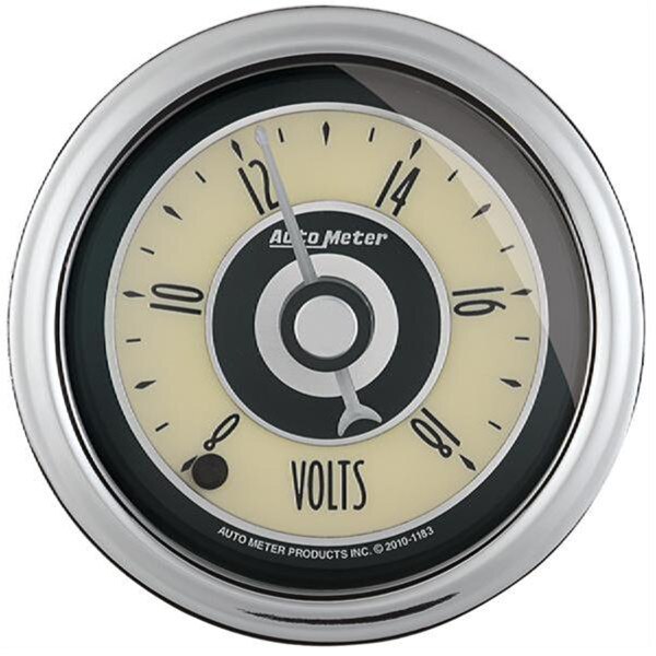 Autometer Gauge, Voltmeter, Cruiser AD, 8-18 Volts, Analog, 2-1/16 ...