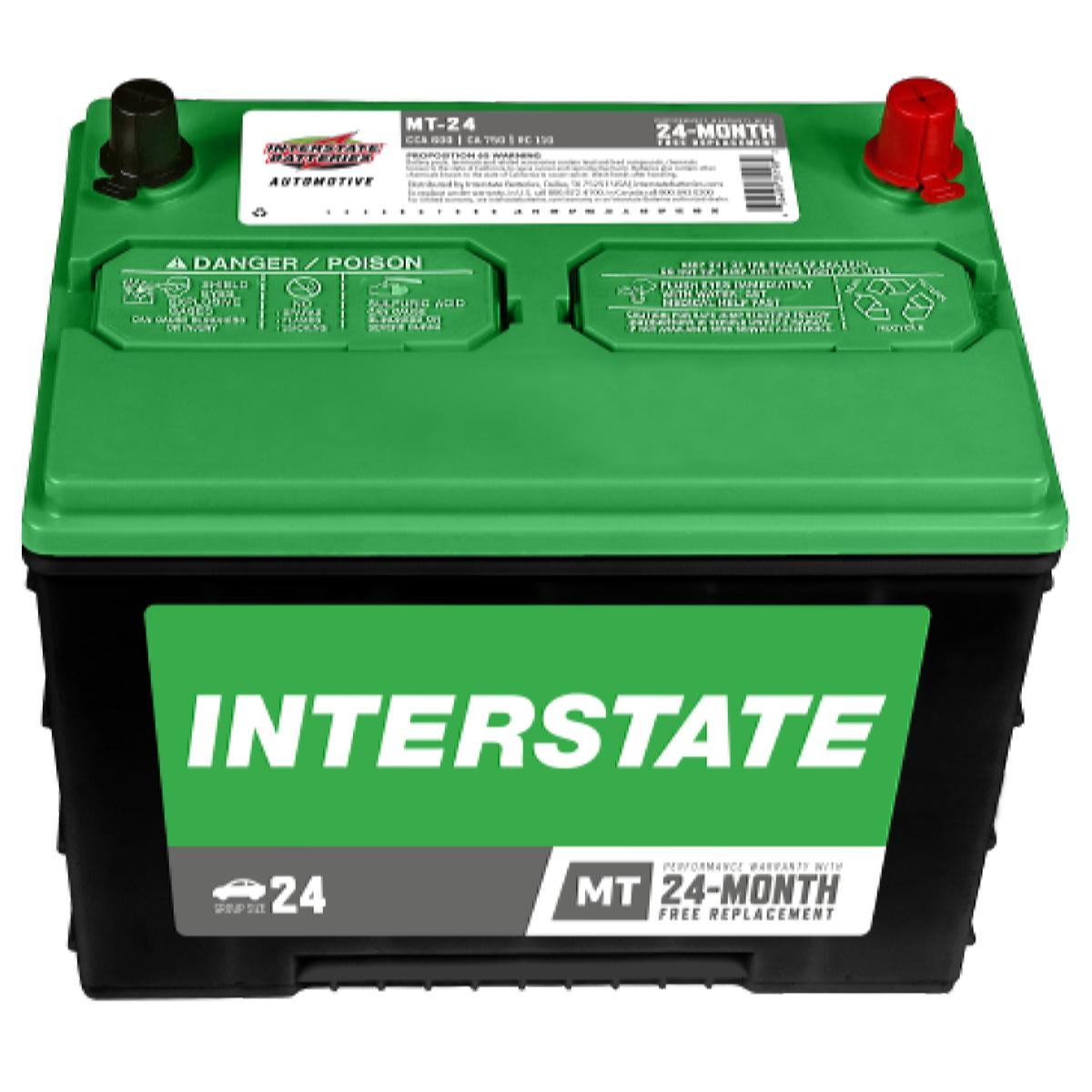 Interstate Batteries Battery, Flooded, 12V, 750 CA, 600 CCA, Top ...
