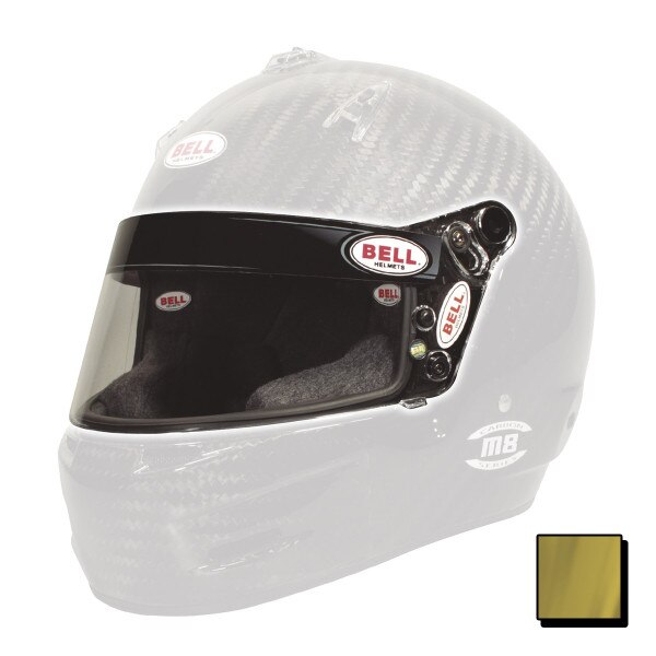 Bell Helmet Shield, SRV-8 Style, Gold Mirror (M8 / M8 Carbon Helmets)