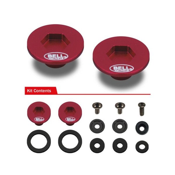 Bell Helmet Shield Pivot Kit, SV (SE03/05) Style, Red (GP3 Sport / GT5 ...