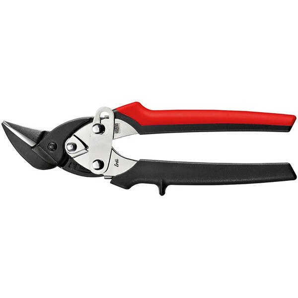 Bessey Compact Aviation Snips, Left Hand Cut, Red Handle