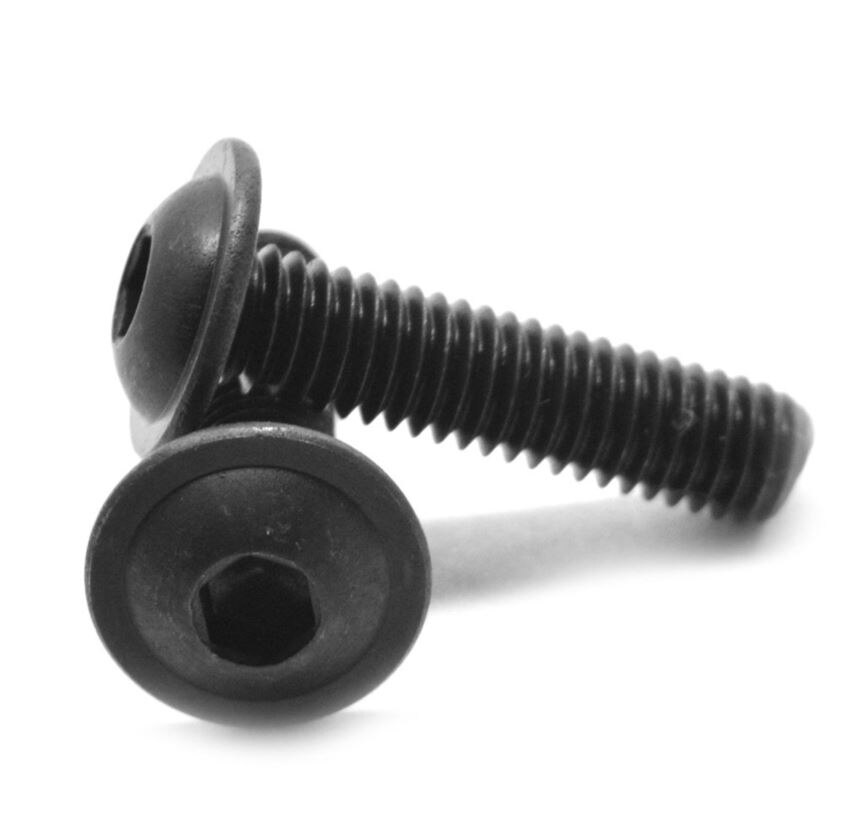 Flanged Button Head Cap Screw (FBHCS), Black Oxide (Unbrako)