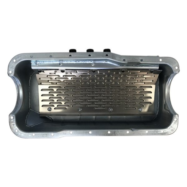 Champ Pans Engine Oil Pan, Dry Sump, 4.500" Deep, Aluminum, Natural ...