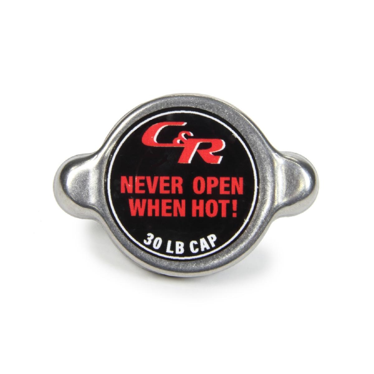 C&R Racing Radiator Cap, 30 LBS, Round (32mm Radiator Neck)