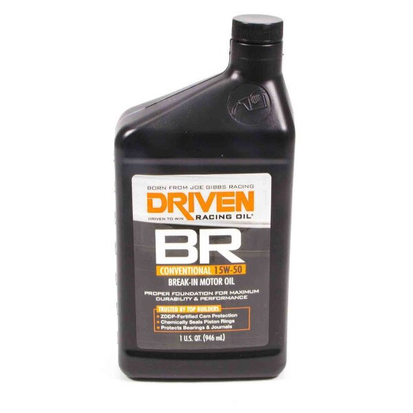 Driven Motor Oil, BR Break-In Series, Conventional, 15W50, 1 Quart