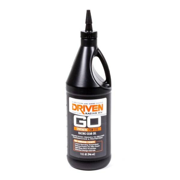 Driven Gear Oil, Racing Series, Synthetic, 75W110, 1 Quart