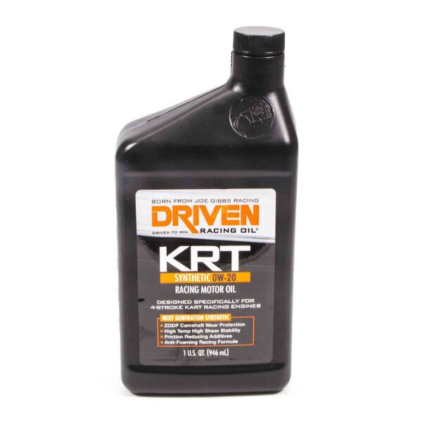 Driven Motor Oil, KRT Series, Synthetic, 0W20, 1 Quart (4-Stroke Kart)