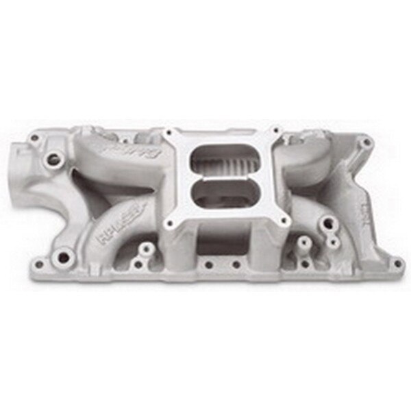 Edelbrock Intake Manifold, RPM Air-Gap 302, Square Bore, Dual Plane ...
