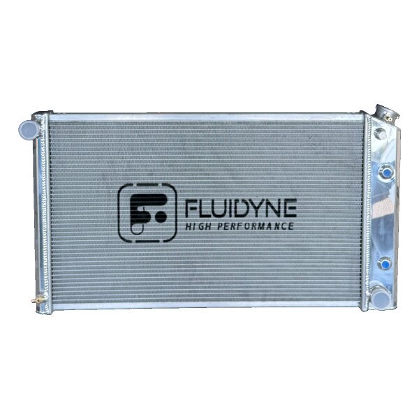 Fluidyne Radiator, Single Pass, 2 Row, 19.000" Height, 33.000" Width ...