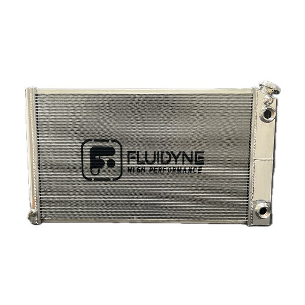 Fluidyne Radiator, LS Swap, Double Pass, 3 Row, 19.000" Height, 33.000 ...