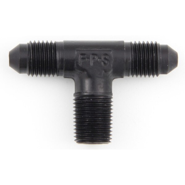 Fragola Tee Adapter, #3 AN Male x #3 AN Male x 1/8" NPT Male, Aluminum ...