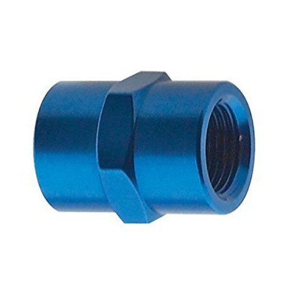Fragola Female Pipe Coupler, 1/4" NPT Female, 1/4" NPT Female, Aluminum ...