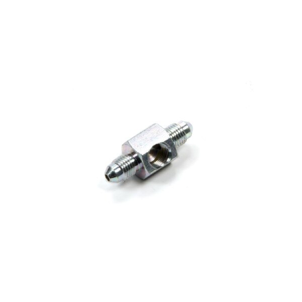 Fragola Inline Tee, #3 AN Male x #3 AN Male x 1/8" NPT Female, Steel ...