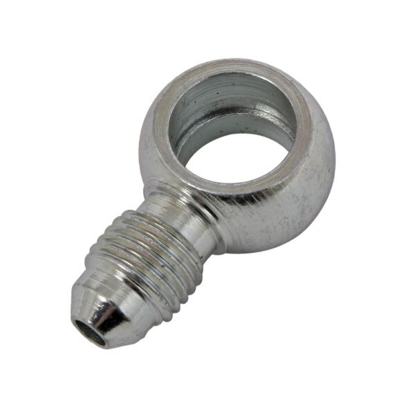 Fragola Banjo Adapter, #3 AN Male, 7/16" Hole, Steel, Natural