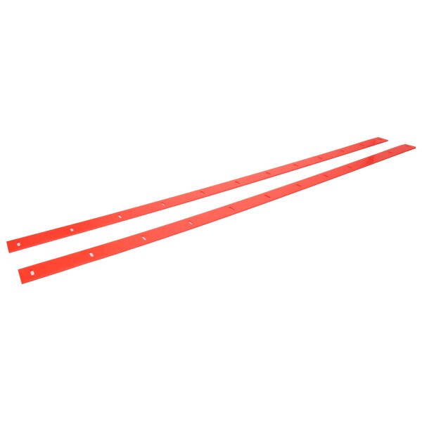 Fivestar Wear Strip, 116.000" Length, 1.875" Width, Plastic, Fluorescent Red, ABC NextGen ...