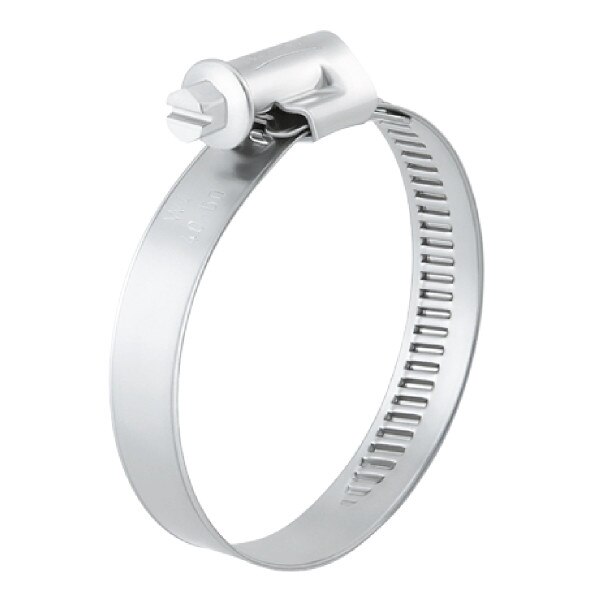 Hose Clamp, Norma Torro, Non-Perforated, Stainless Steel, 0.375" Band Width
