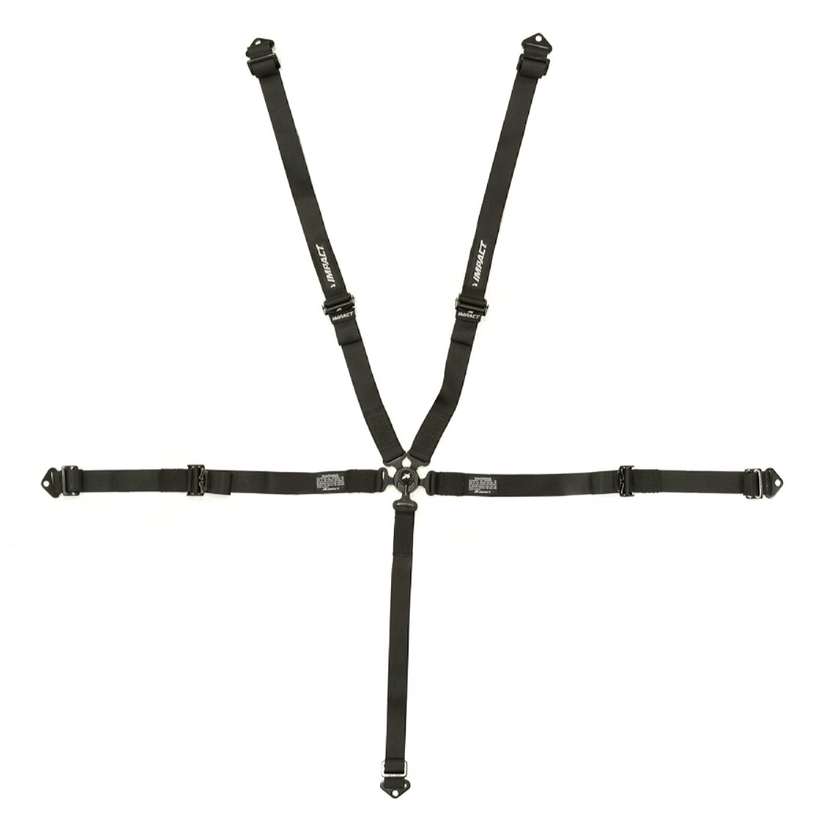 Impact Racing Seat Belt Harness, 5-Point, Camlock, Pull Up, Black, SFI ...