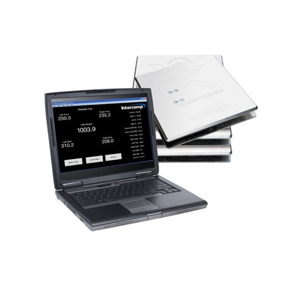 Intercomp Karting Scale System, SW787RFX Wireless PC, 10.000" Pads, 400 ...
