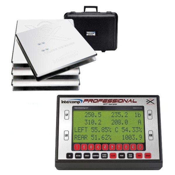 Intercomp Karting Scale System, SW777RFX Wireless Professional, 10.000" Pads, 400 lbs Pad Capacity