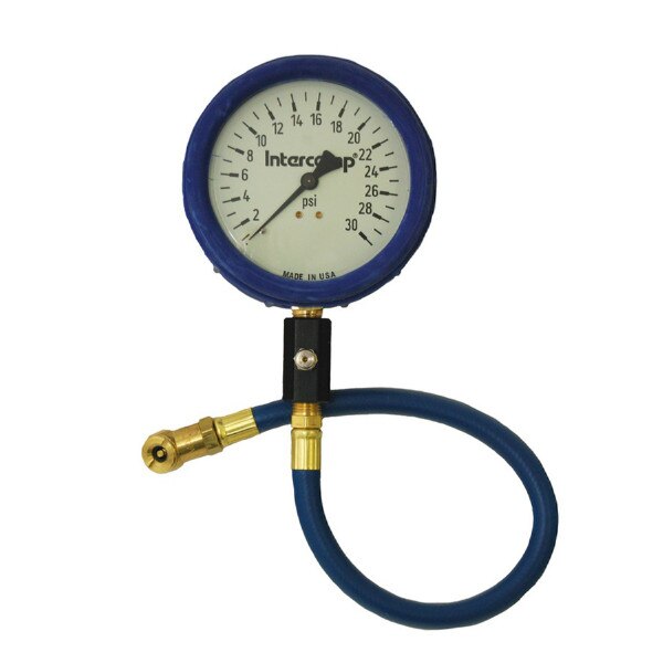 Intercomp Tire Pressure Gauge, 0-30 PSI, 4.000" Diameter, Analog