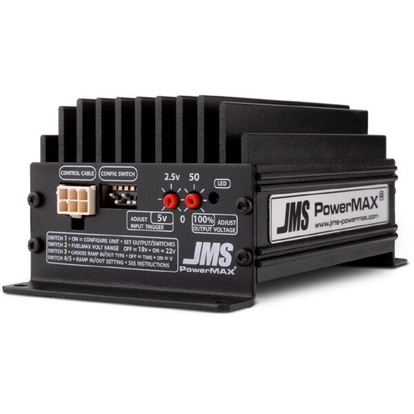 JMS Fuel Pump Booster, PowerMAX V2, Splice-In, 14.5 - 18V Range, 3-7 ...