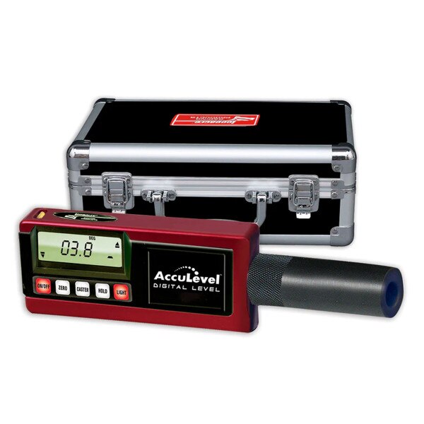 Longacre Caster / Camber Gauge, Digital, Aluminum (w/ 5/8"-18 Kart Adapter)