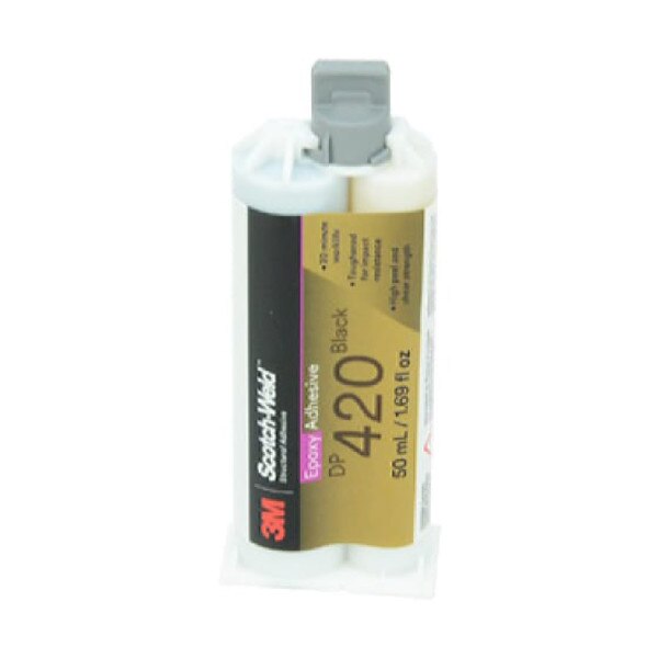 3M Scotch-Weld Epoxy Adhesive, DP420 Series, Black, 200 ml Cartridge