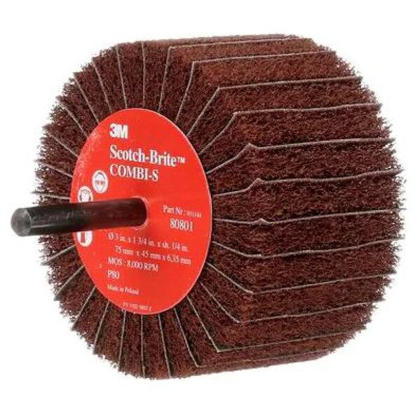 3M Combi-S Wheel, Aluminum Oxide (A/O), 3.000" Wheel Diameter, 1.750 ...