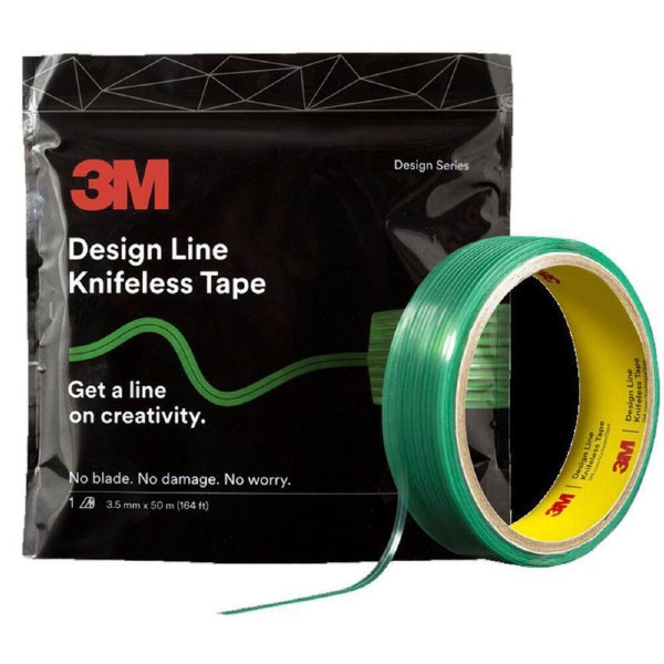 3M Finish Line Knifeless Tape, KTS-FL1, Green, 3.5 mm x 50 m