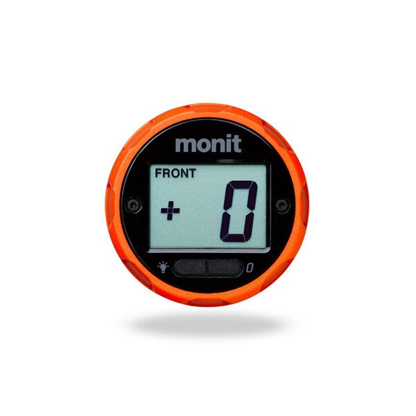 Monit Digital Brake Bias Dial, Bulkhead Mount, Orange Dial