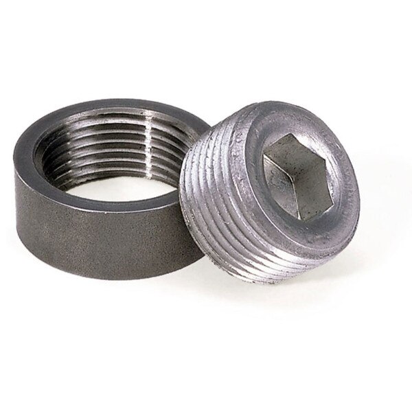 Moroso Oil Pan Inspection Plug, Weld-On, 1" NPT, Steel Bung, Aluminum ...