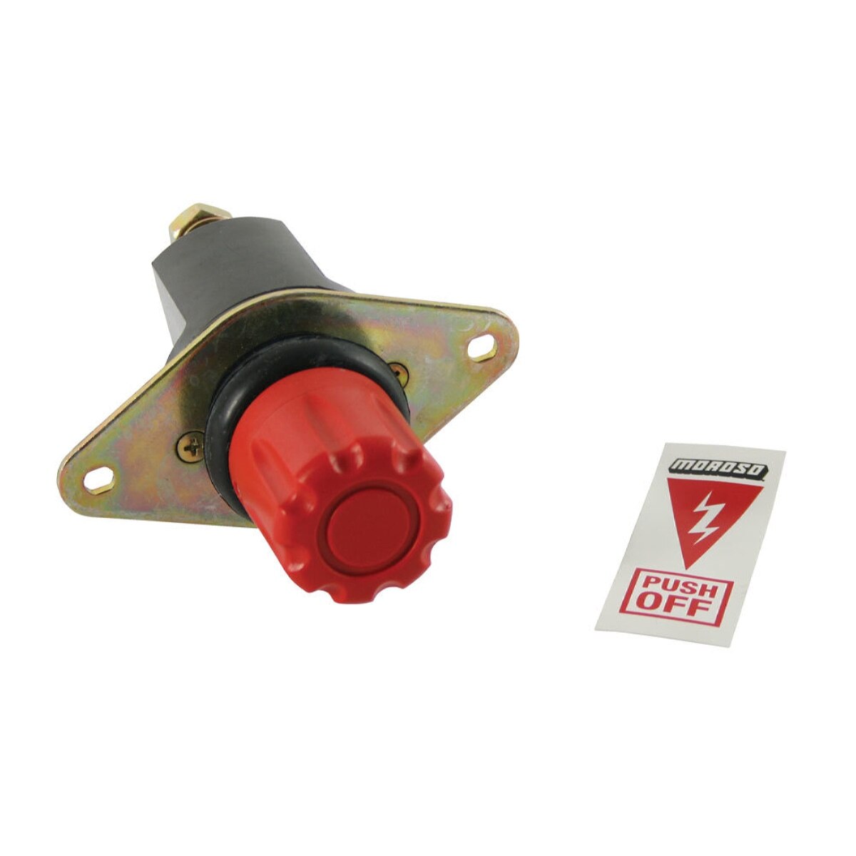 Moroso Battery Disconnect, Push Button, Panel Mount, 250 Amp