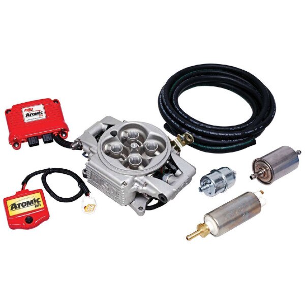 MSD Fuel Injection Kit, Atomic EFI, Throttle Body, Square Bore, 80 lb ...
