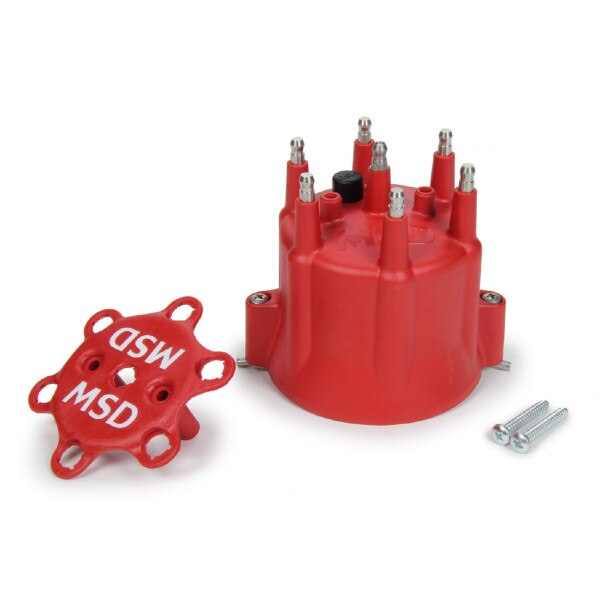 MSD Distributor Cap, HEI Style, Stainless Terminals, Twist Lock, Vented ...