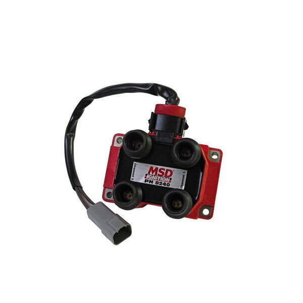 MSD Ignition Coil Pack, Midget, Female Socket, Ford 4 Tower DIS, Black ...