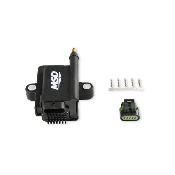 MSD Ignition Coil, Smart Coil, Universal, Black, Each (Holley or MSD ...